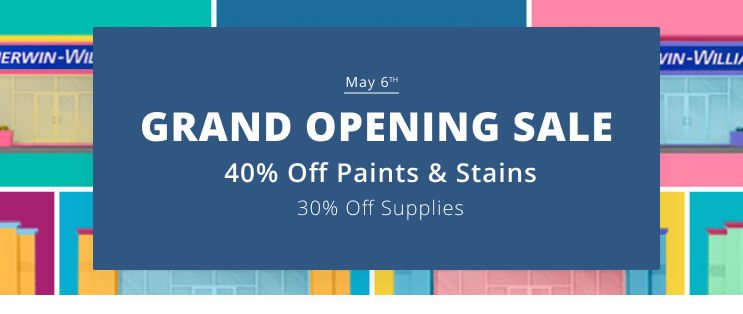 Sherwin-Williams Canadian Grand Opening Sale December 7th
